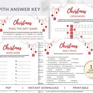 Christmas Bible Games Bundle, Christian Nativity Games, Church ...