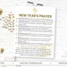 New Year Prayer Card, Bible Verse Digital Download, 4x5 Christian ...