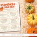 Pumpkin Prayer and Gospel Printable | Christian Fall Activity | Bible ...