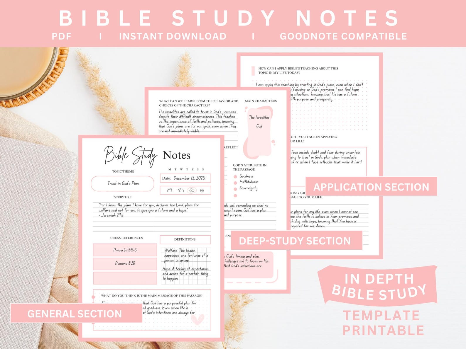 Bible Study Notes | Bible Study | Bible Template | Bible Summary I ...