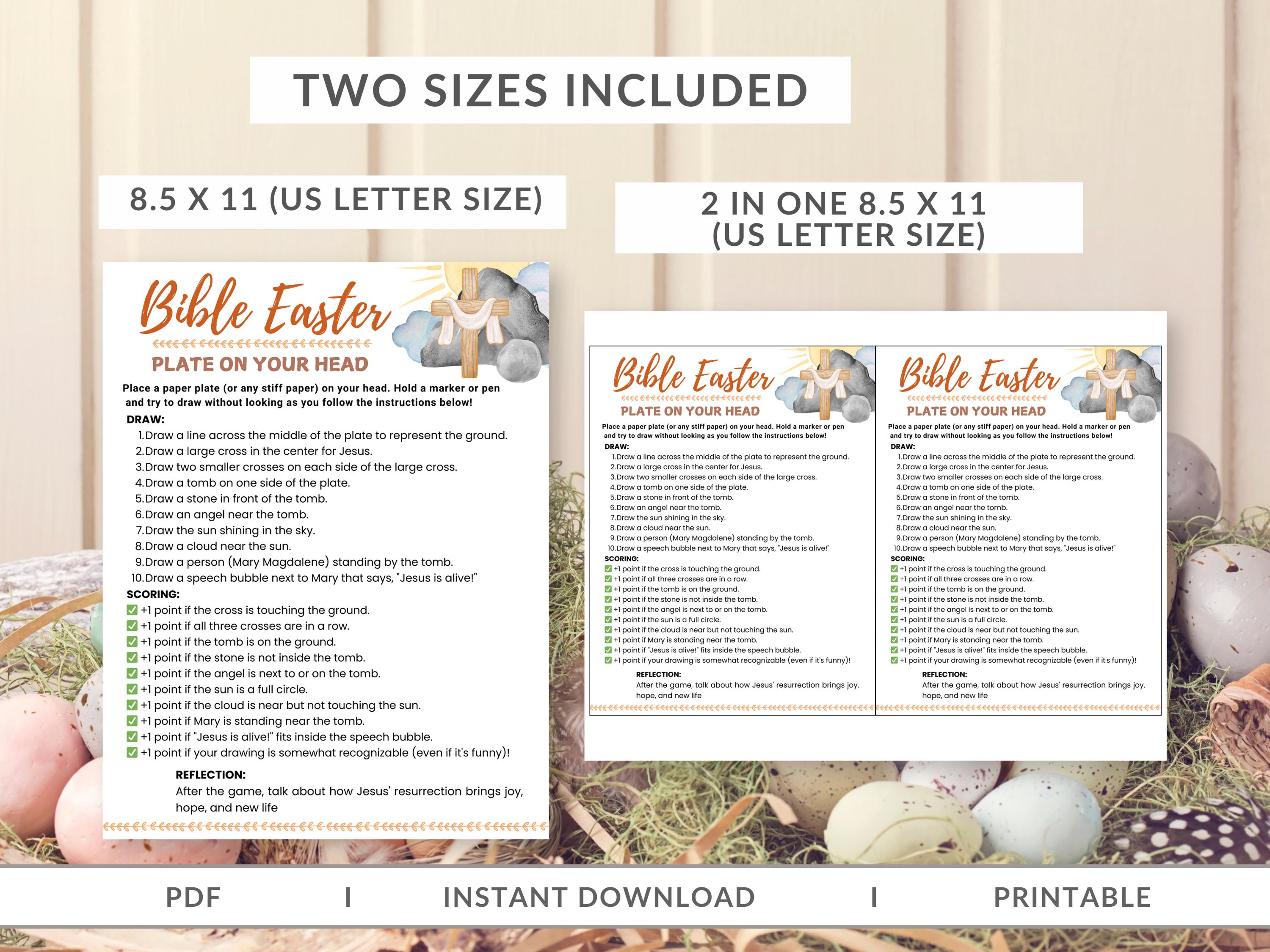 Bible Easter Games Printable, Christian Easter Games, Bible Activities ...