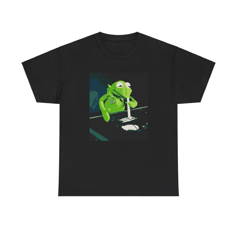 Kermit the Frog Snorting Coke Cocaine Funny Offensive Meme T Shirt - Etsy