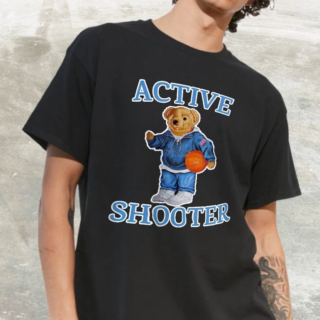 Active Shooter Basketball Funny Meme T-shirt - Etsy