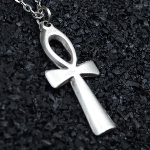 Ankh Symbol Ancient Egyptian Nile Key Men Women Silver Necklace ...