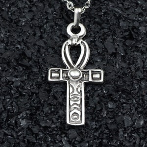 Ankh Symbol Ancient Egyptian Nile Key Men Women Silver Necklace ...