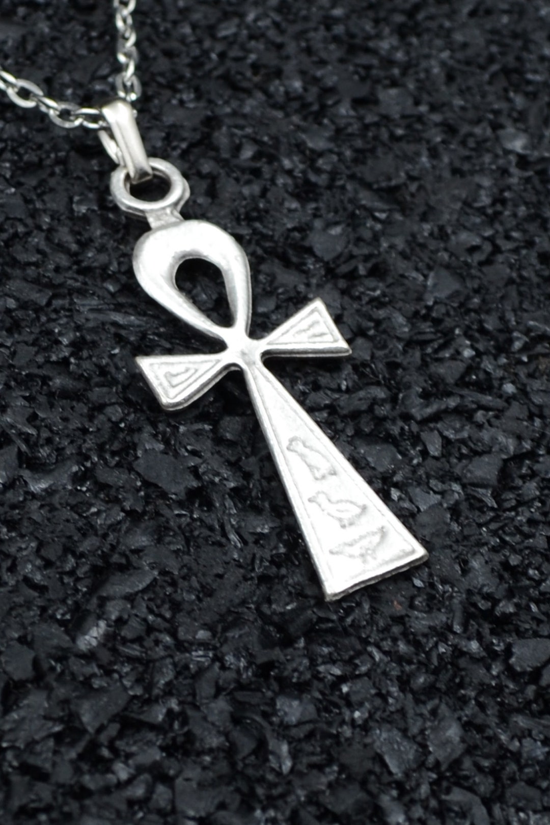 Ankh Symbol Ancient Egyptian Nile Key Men Women Silver Necklace ...