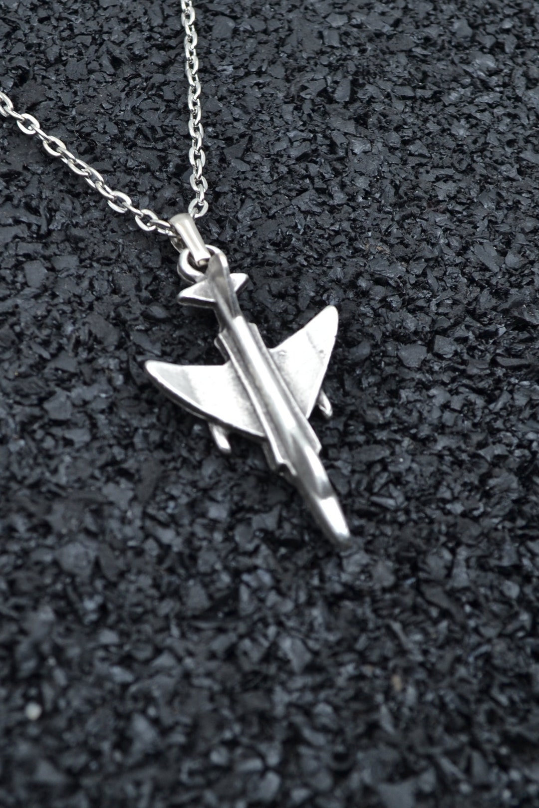 F-16 JF-17 Thunder Eurofighter Typhoon Men Women Silver Necklace ...