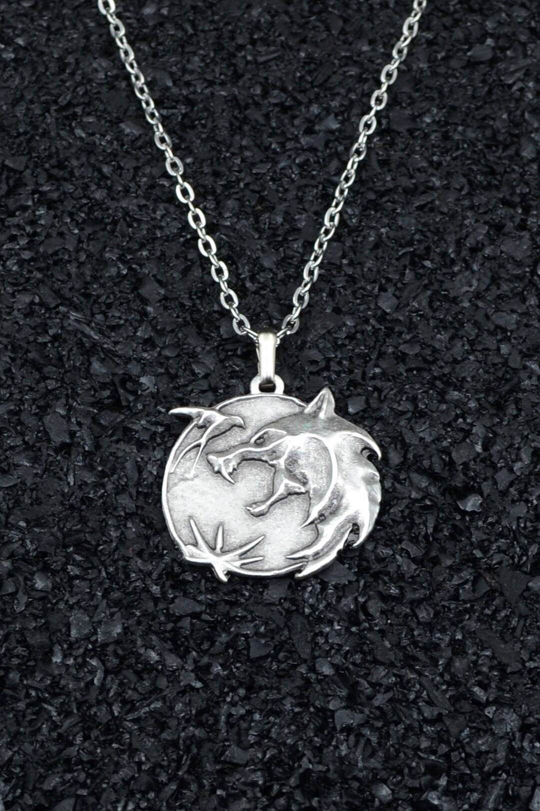 Witcher Men Women Silver Necklace Personalizable Different Chain Types ...