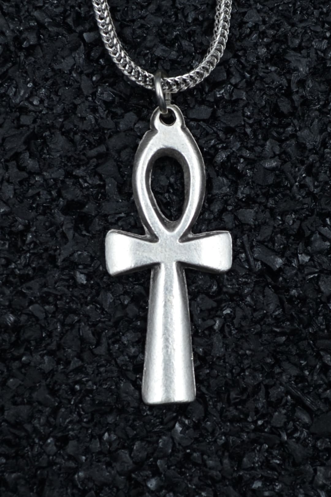 Ankh Symbol Ancient Egyptian Nile Key Men Women Silver Necklace ...