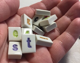 Ceramic tile letters | Etsy