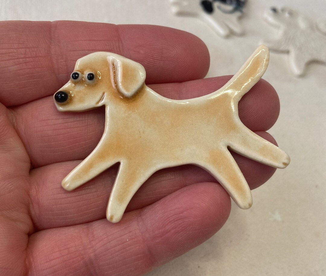 Labrador Handmade Porcelain Ceramic Art by Mary D Tiles Porcelain Tile ...