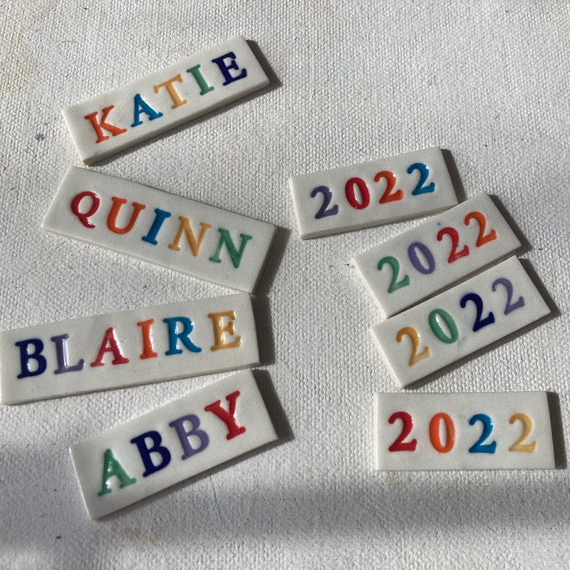 Ceramic Tile Letter Sign - Etsy