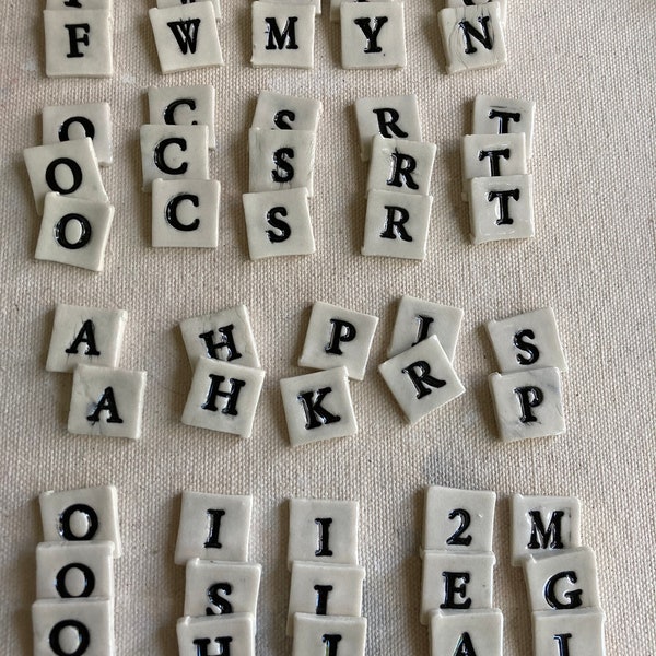 Ceramic Letters - Etsy