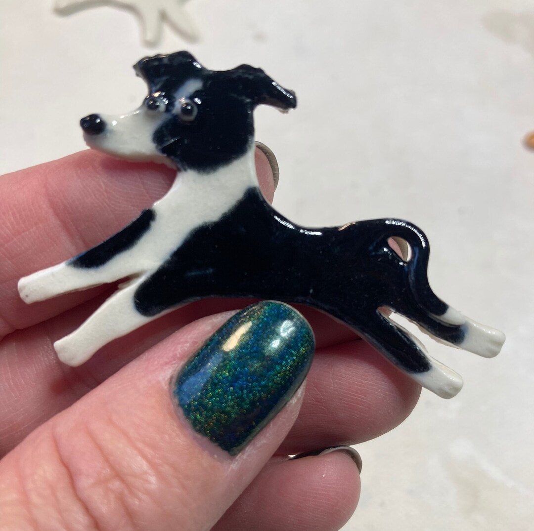 Whippet Handmade Porcelain Ceramic Art by Mary D Tiles Porcelain Tile ...