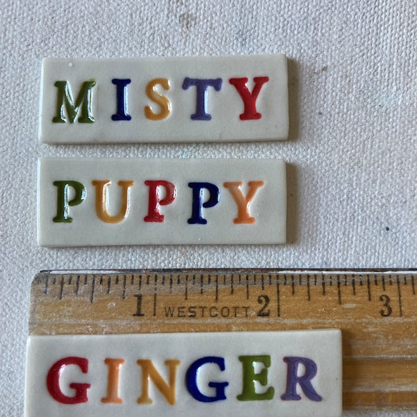 Ceramic Letters - Etsy