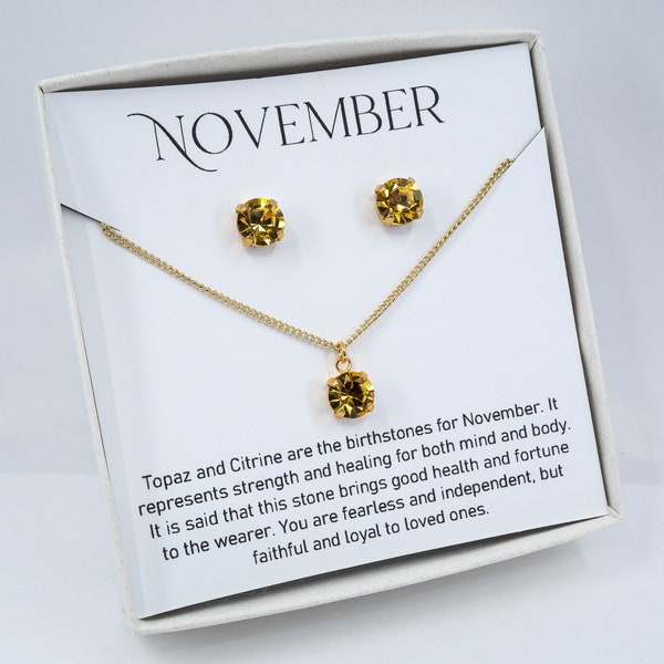 November Birthstone - Etsy