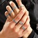 7 Piece Set of Men's Silver Crown Rings - Etsy