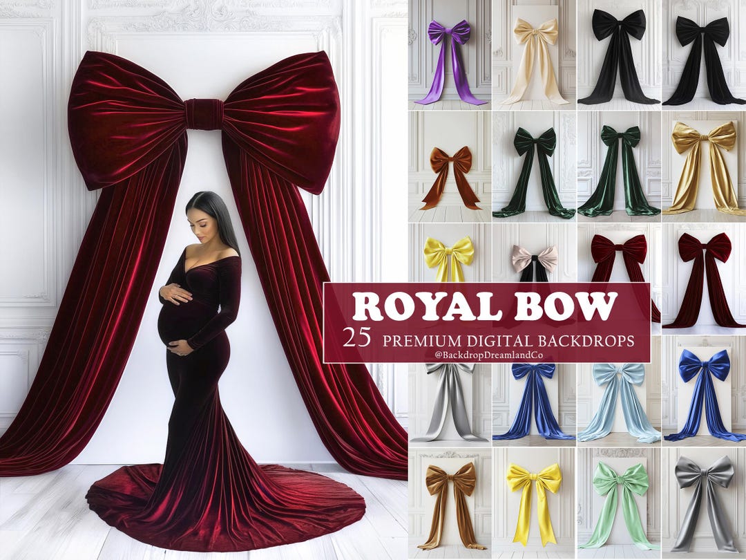 25 BOW BACKDROP Digital Backdrops Overlay Maternity Digital Backdrops ...