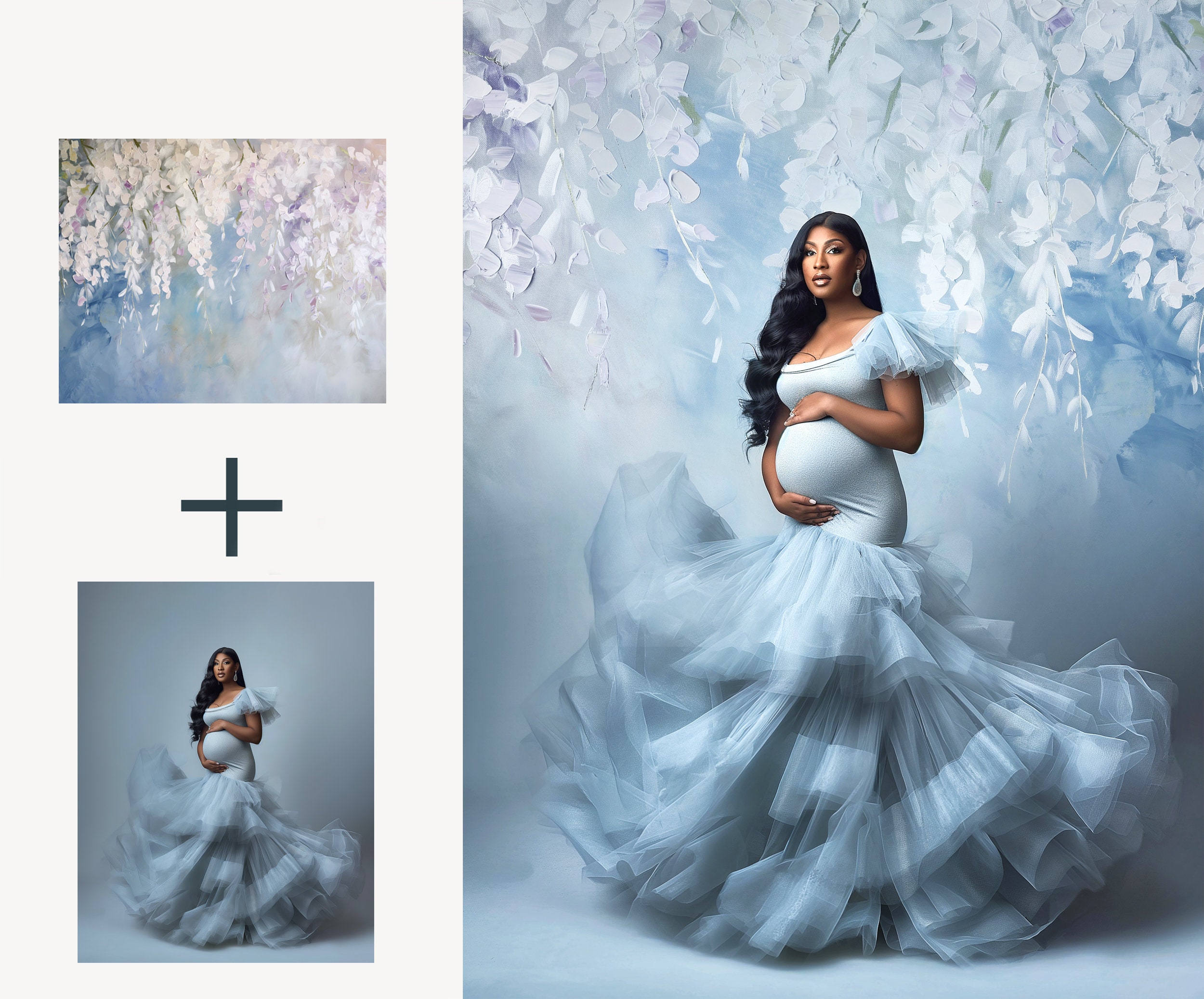 50 FLORAL TEXTURES Backdrops Digital Backdrops Neutral Overlay ...