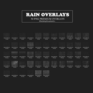 50 REALISTIC RAIN Overlays Rainfall Overlays Showers Blogger Overlay ...