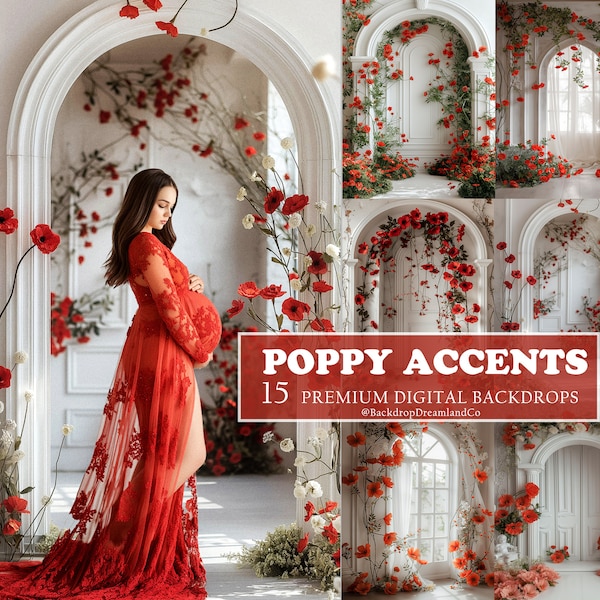 Red Digital Backdrop - Etsy