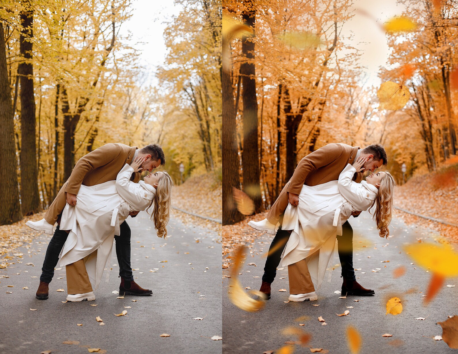 100 AUTUMN LEAVES Overlays Photoshop Edit Falling Leaves Overlay ...