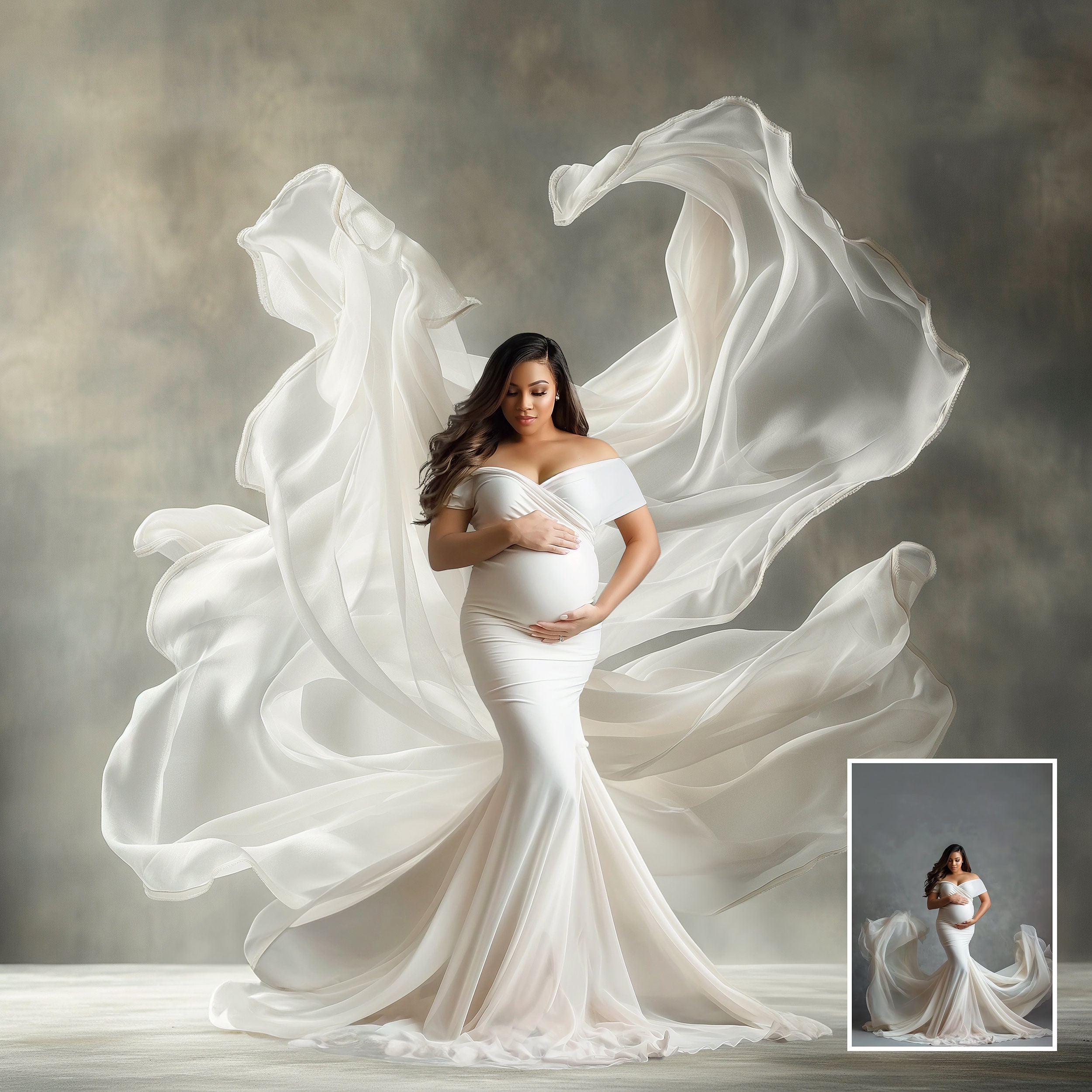 60 FLYING FABRIC Digital Backdrops Maternity JPG Backdrops Flowy Fabric ...