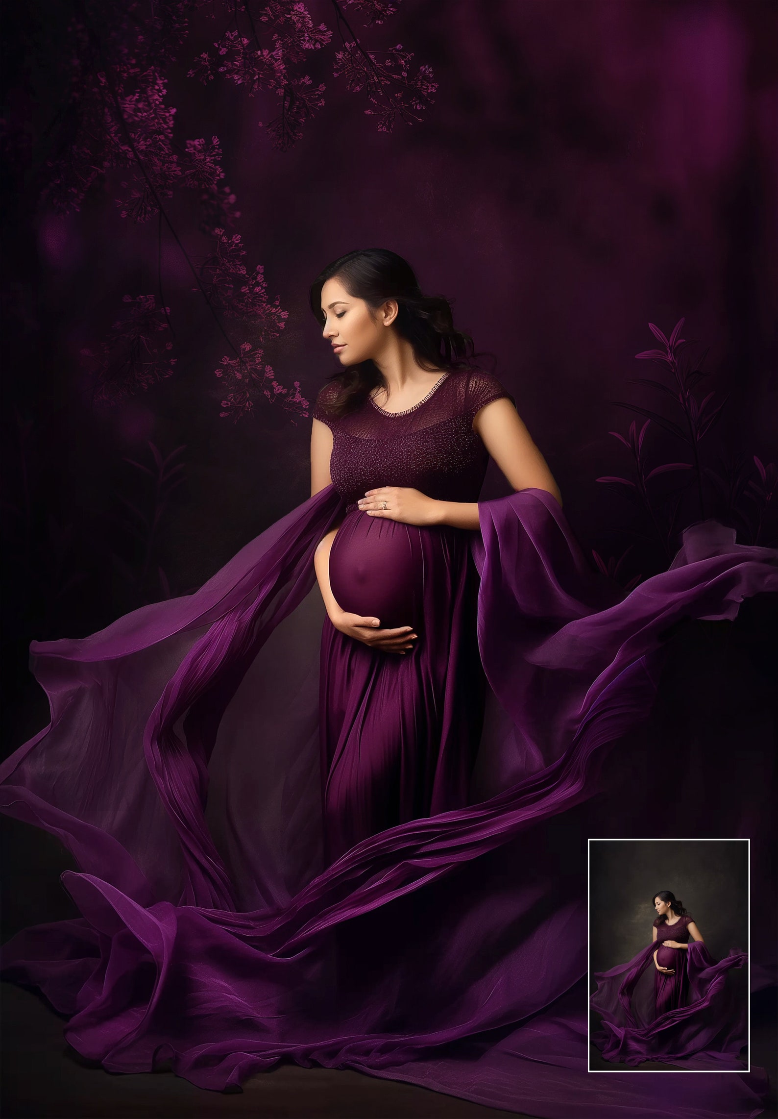 40 FLORAL TEXTURES Backdrops Soft Overlays Digital Floral Overlays ...