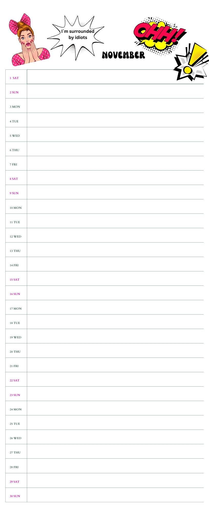2025 Monthly Calendar Printable & Fillable, Year Calendar Template ...
