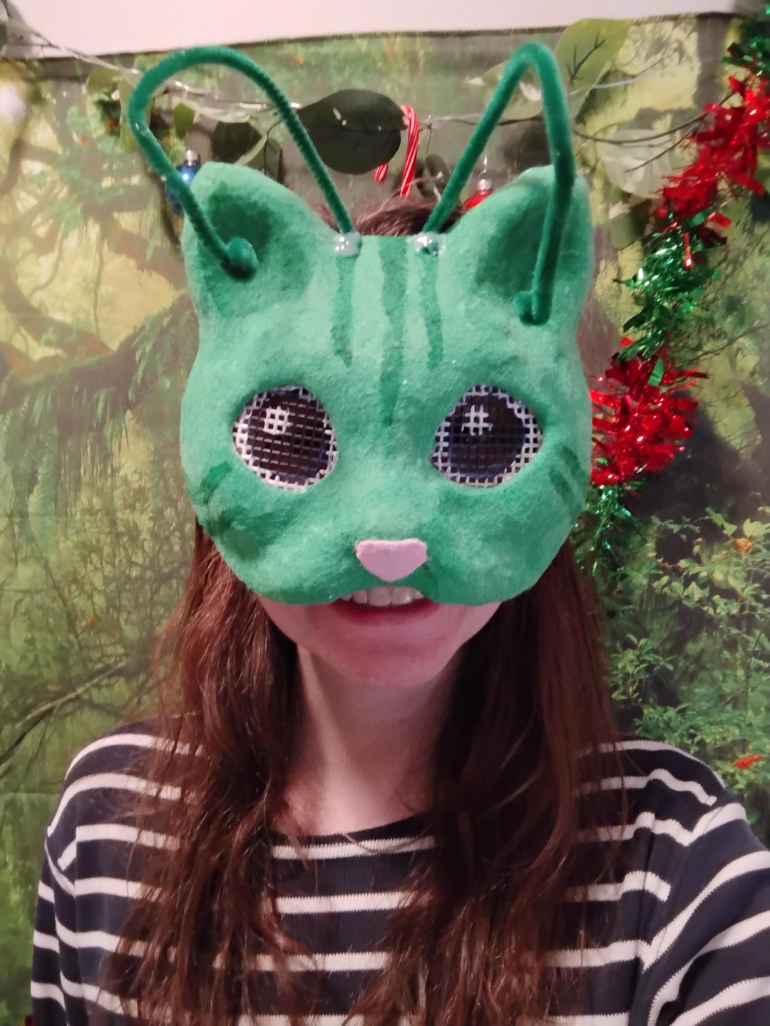 Handmade Felted Therian Mask|alien Cat|high Quality Mask for Therian ...