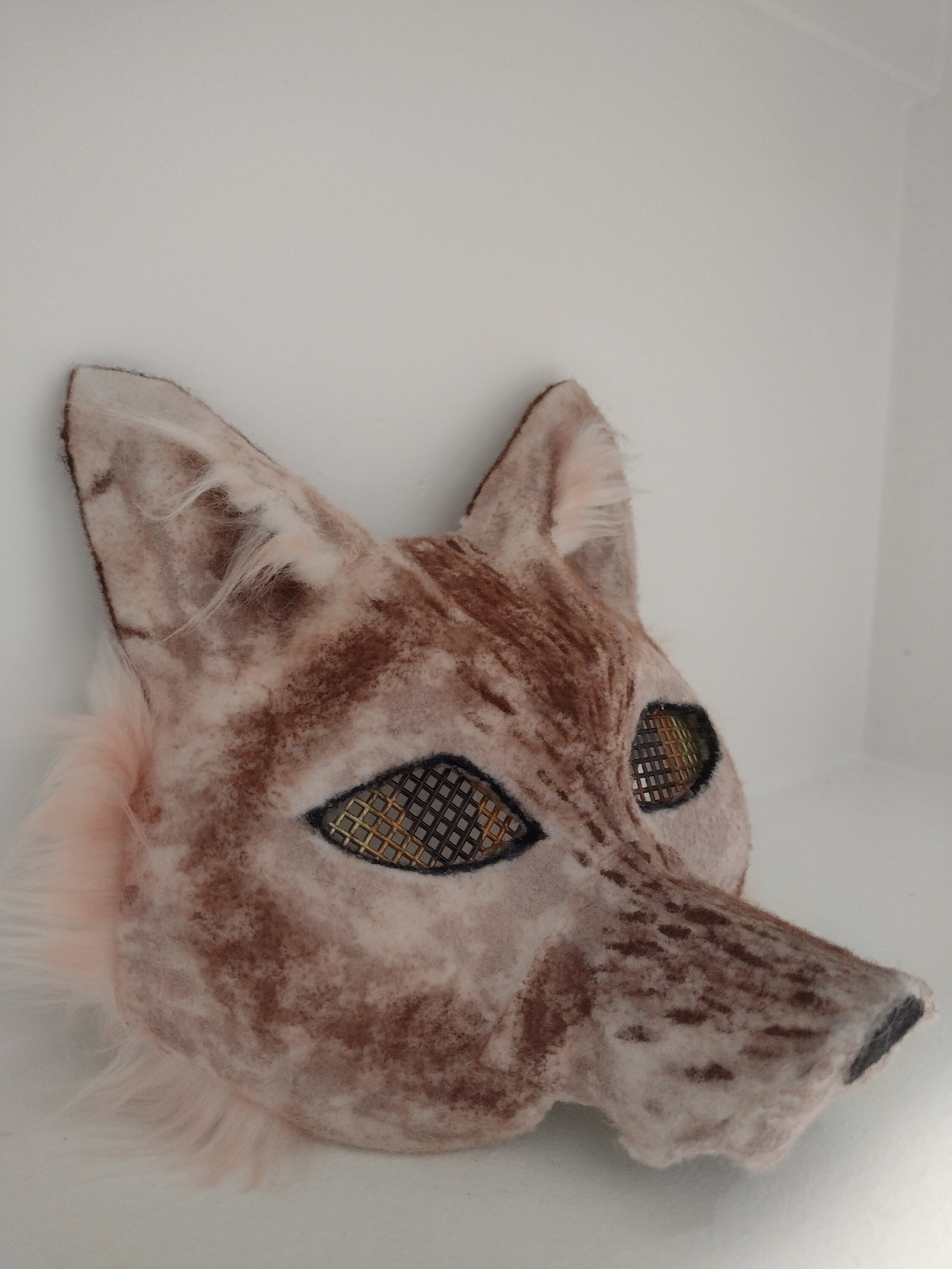 Handmade Felted Therian Maskbengal Foxhigh Quality Mask for Therian ...