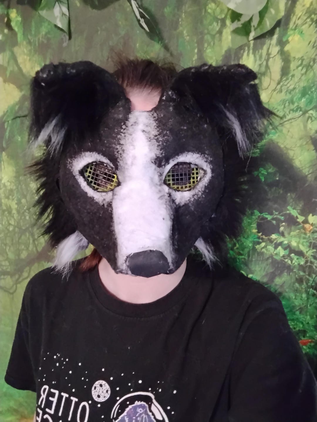 Handmade Felted Therian Mask |border Collie| Fully Lined, High Quality ...