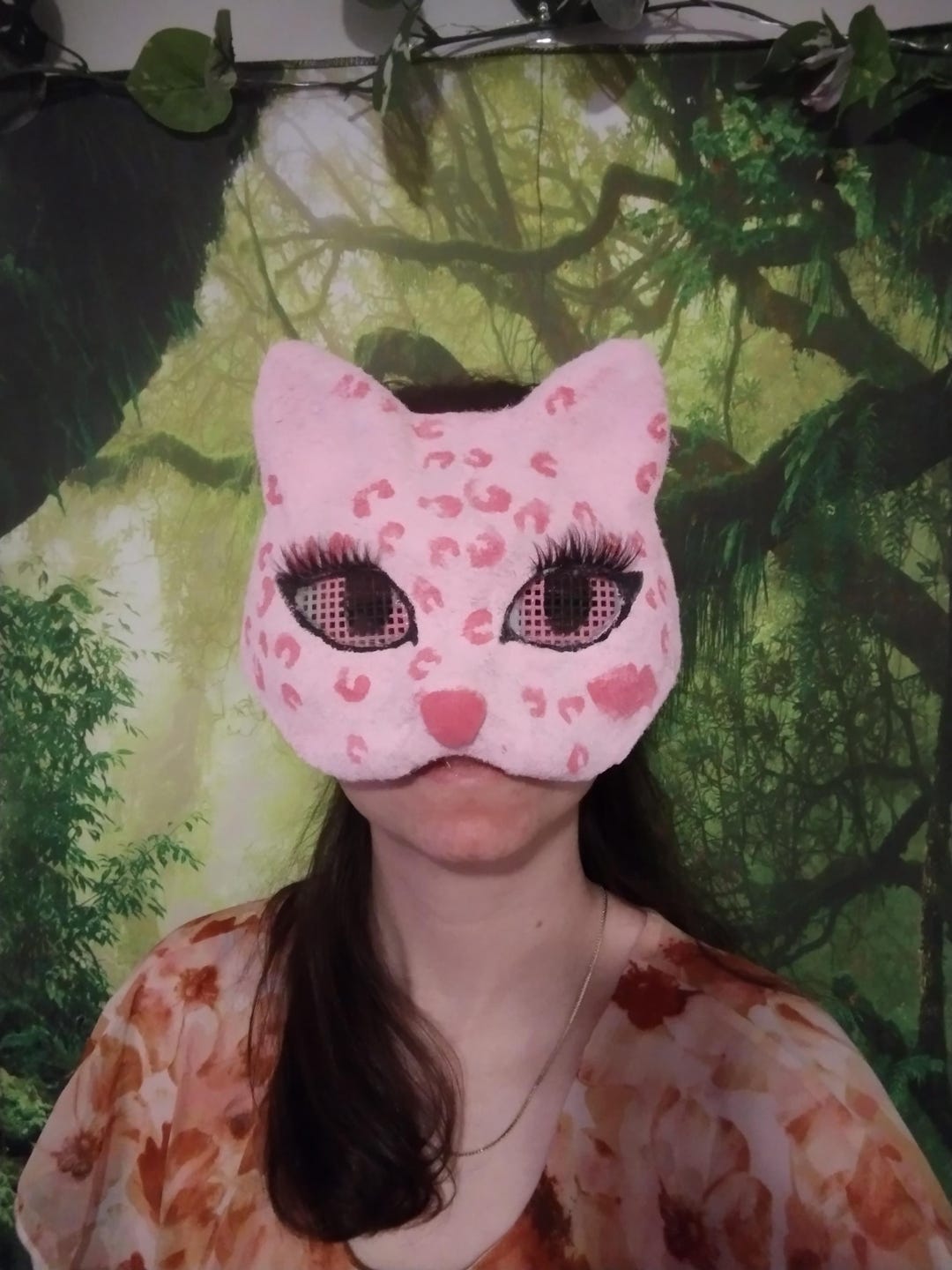 Handmade Felted Strawberry Cat Mask | Therian Otherkin Cosplay - Etsy