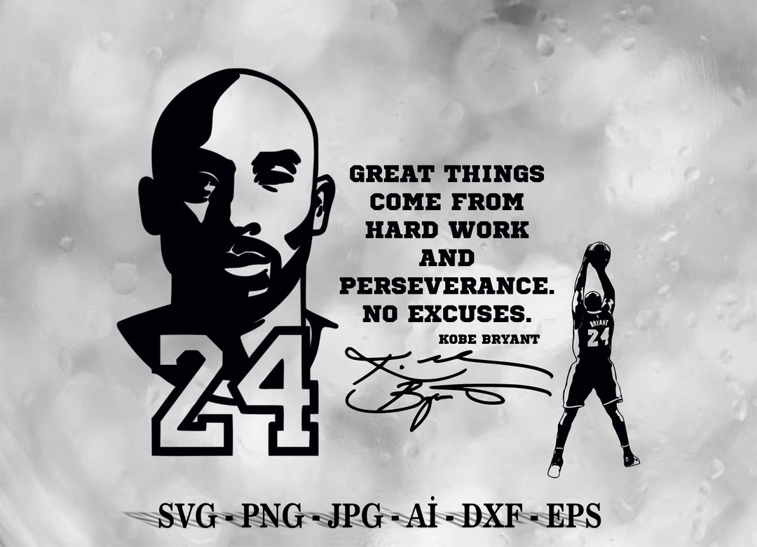 Pack Kobe Bryant SVG PNG Instant Download Cricut Silhouette Iron on ...