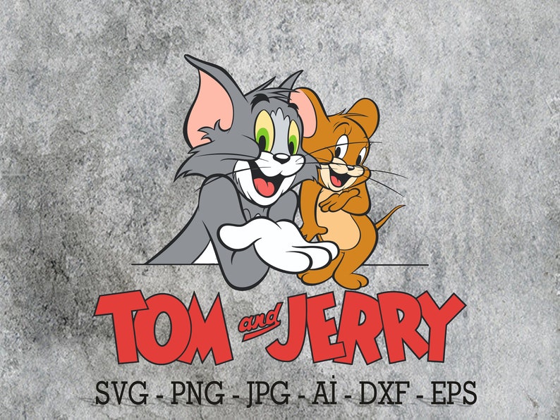 Tom and Jerry SVG Design, Tom and Jerry PNG, Tom and Jerry Jpg Design ...
