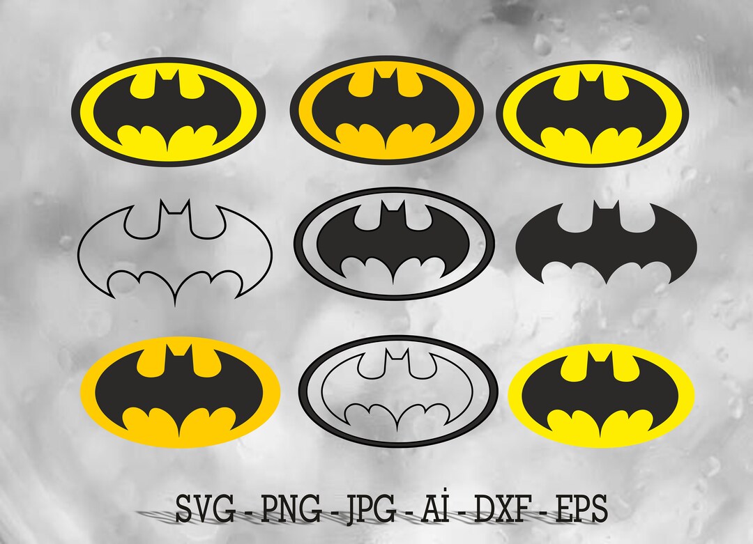 Batman SVG, Bundle Layered SVG, Dinosaur PNG Clip Art and Printables ...