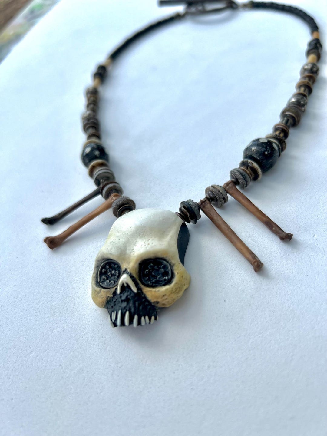 Voodoo Skull, Zombie Head Necklace - Etsy
