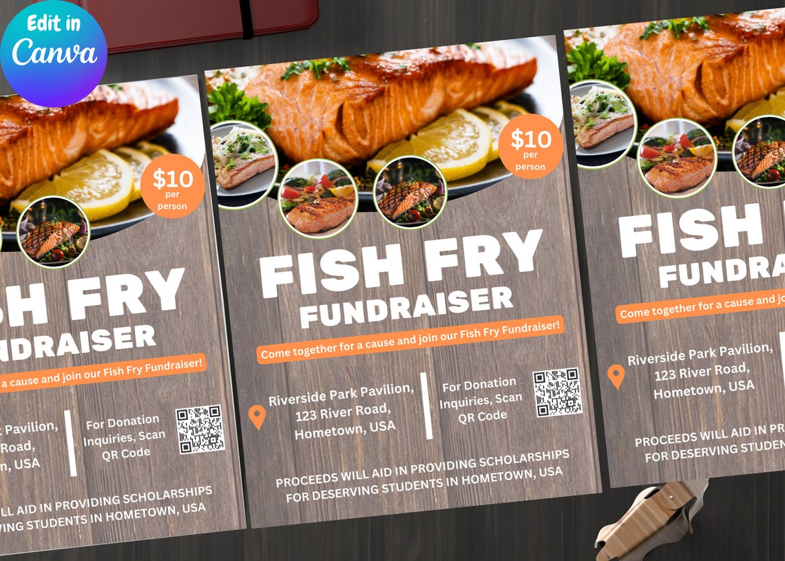 Best Fish Fry Flyer, Fish Fry Template, Fish Fry Poster, Fish Fry Party ...