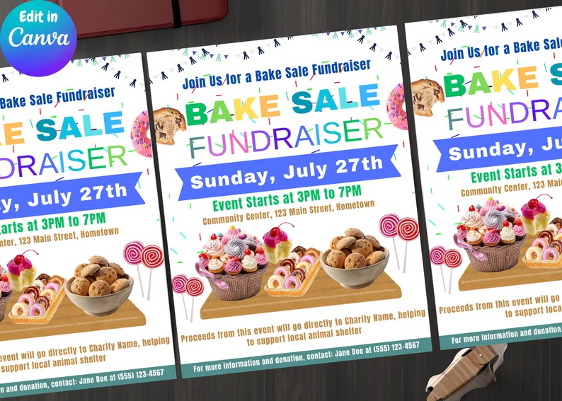 Bake Sale Flyer, Bake Sale Poster, Dessert Flyer, Church Bake Sale ...