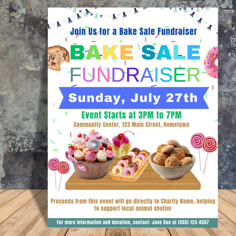 Bake Sale Posters - Etsy