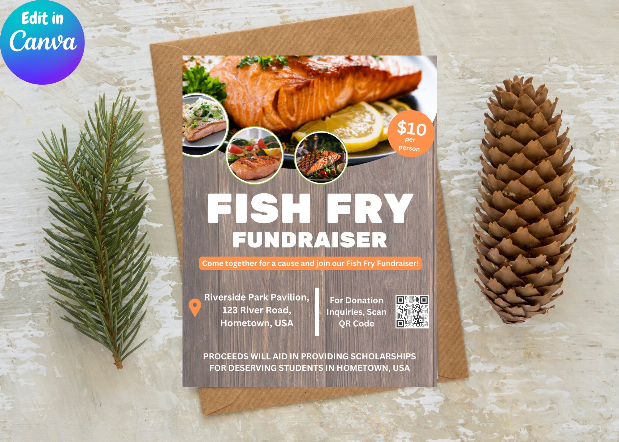 Best Fish Fry Flyer, Fish Fry Template, Fish Fry Poster, Fish Fry Party ...