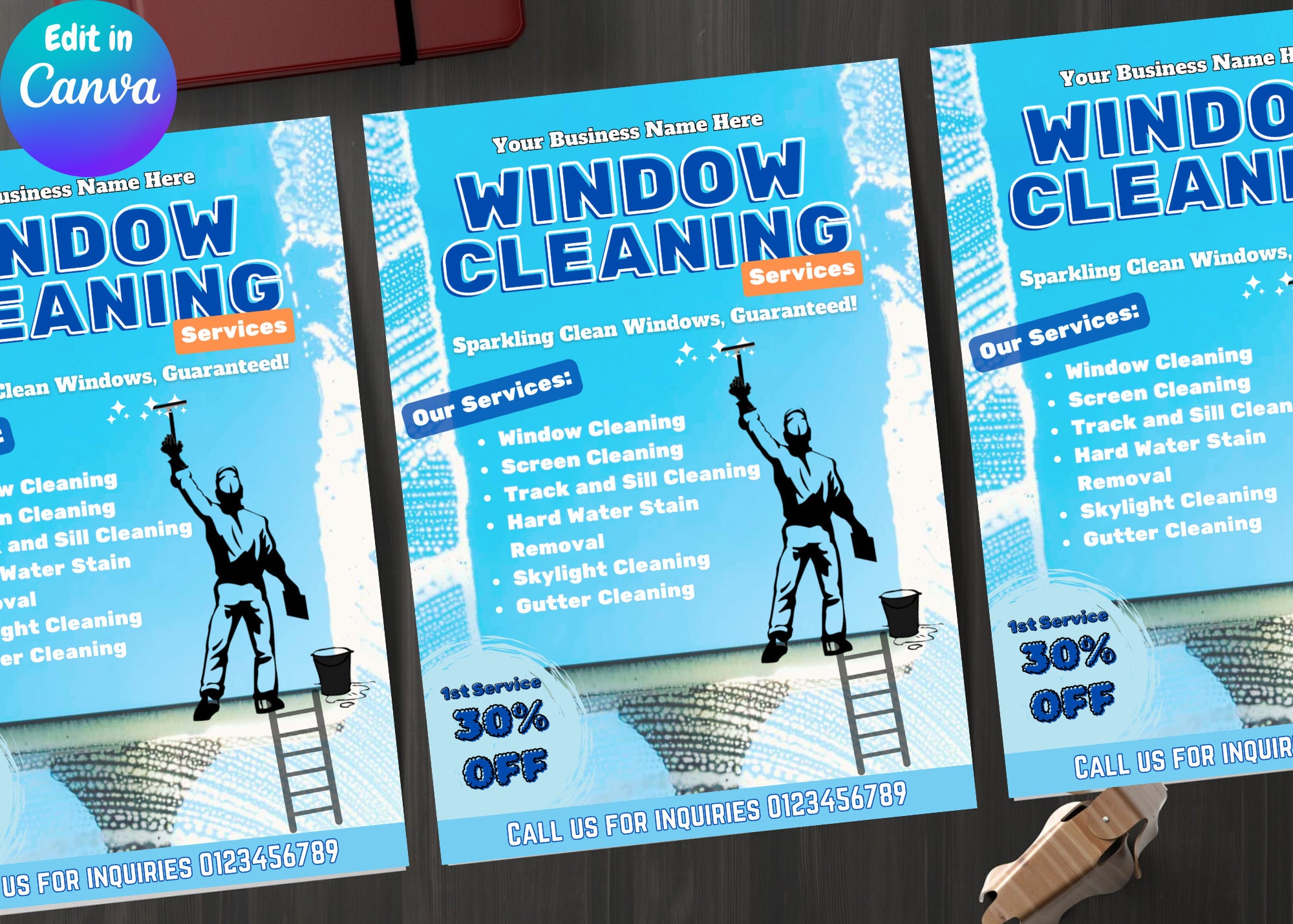 Window Cleaning Flyer | Window Washing Flyer | Cleaning Company Flyer ...