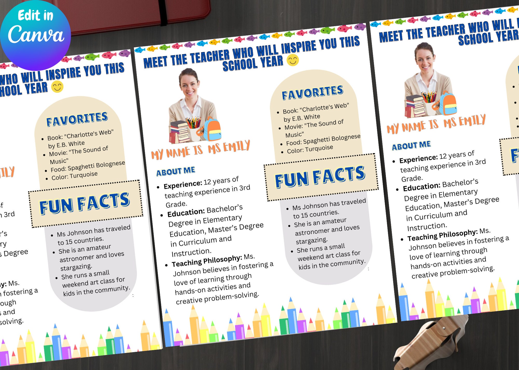 Meet the Teacher Flyer Editable Teacher Introduction Letter Template ...