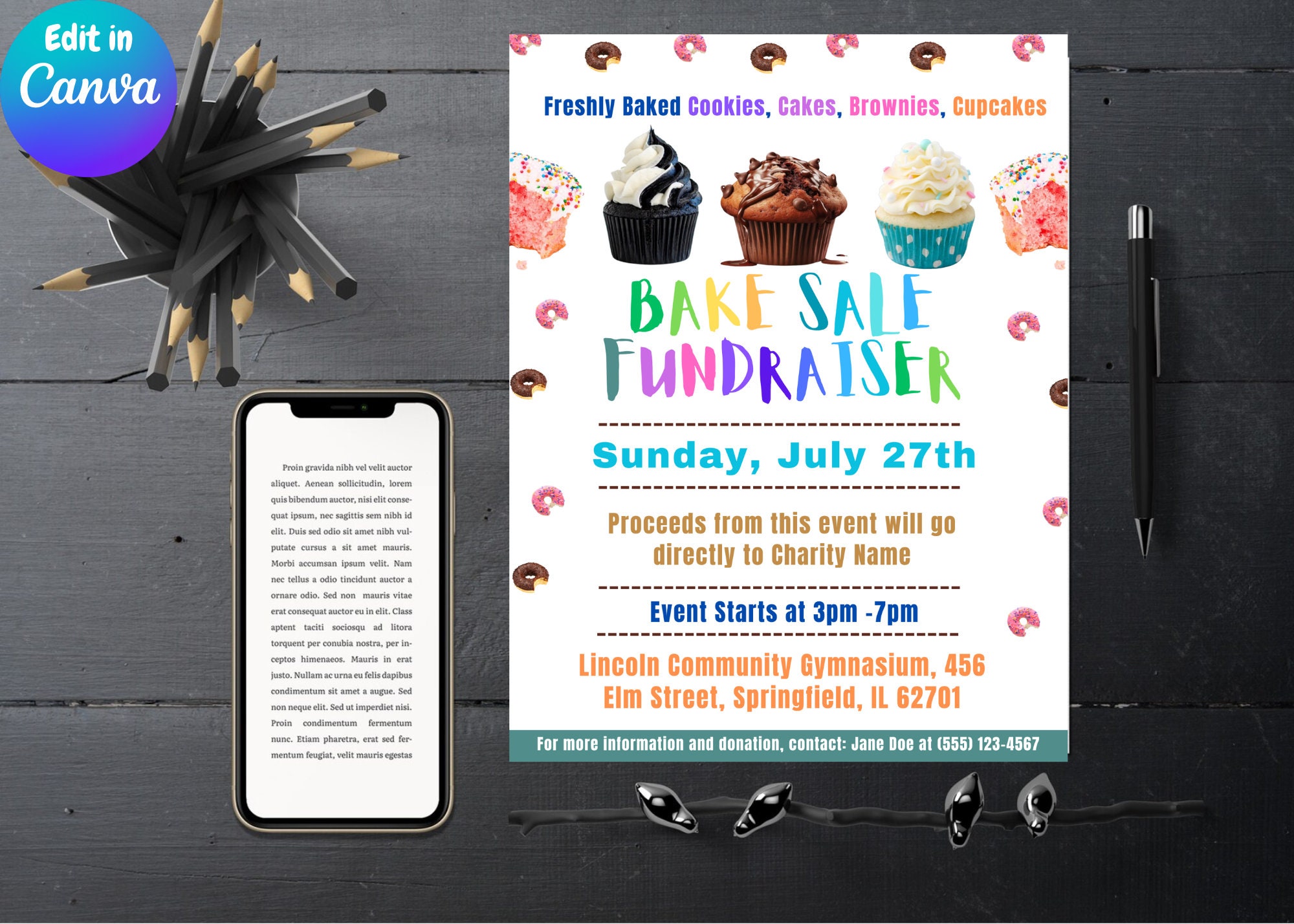 Bake Sale Poster, Bake Sale Flyer, Dessert Flyer, Church Bake Sale ...