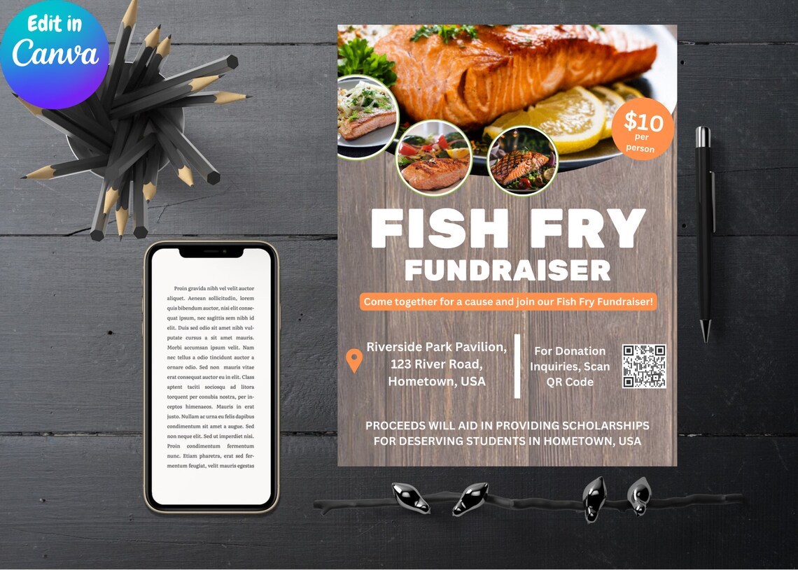 Best Fish Fry Flyer, Fish Fry Template, Fish Fry Poster, Fish Fry Party ...