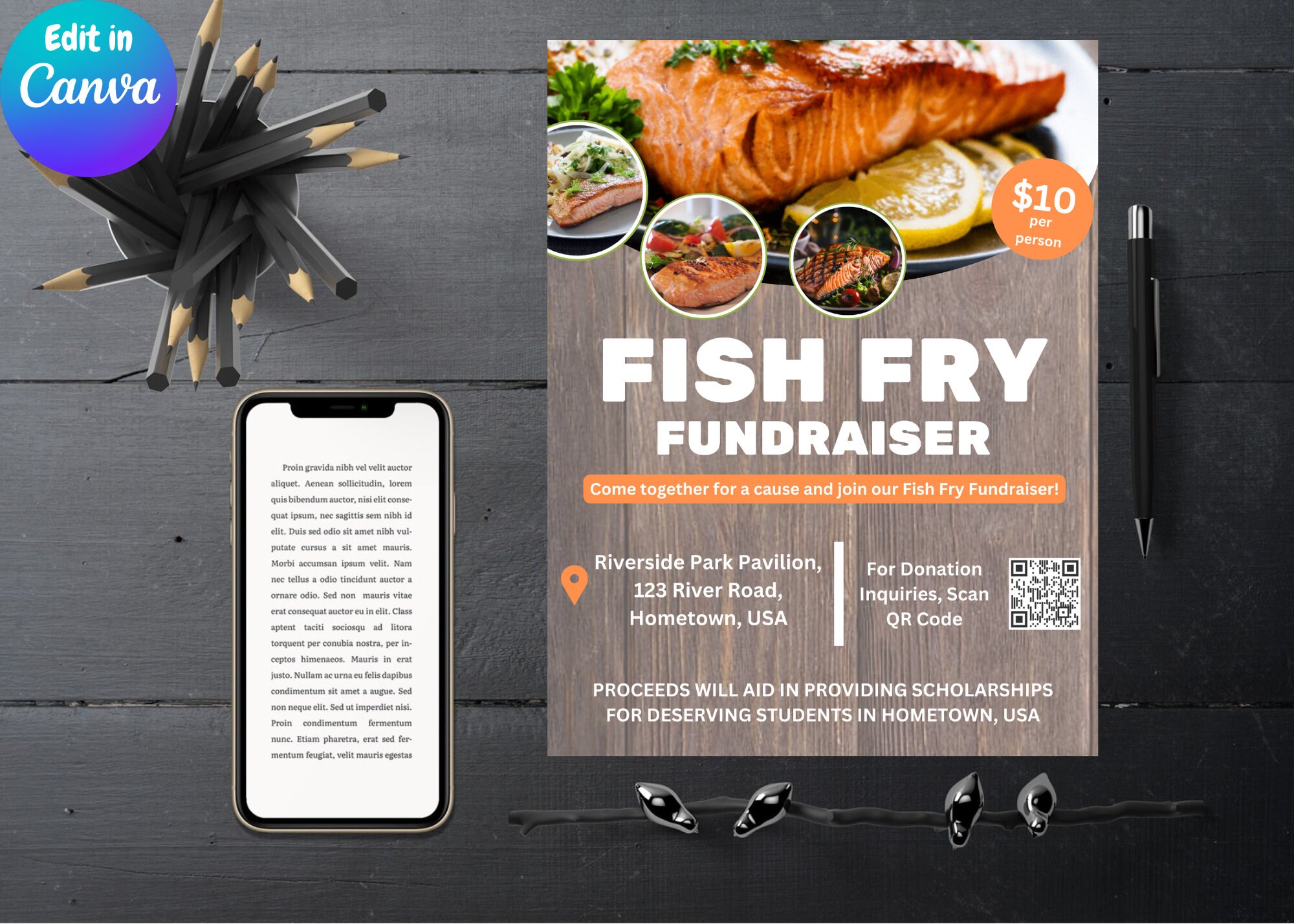 Best Fish Fry Flyer, Fish Fry Template, Fish Fry Poster, Fish Fry Party ...