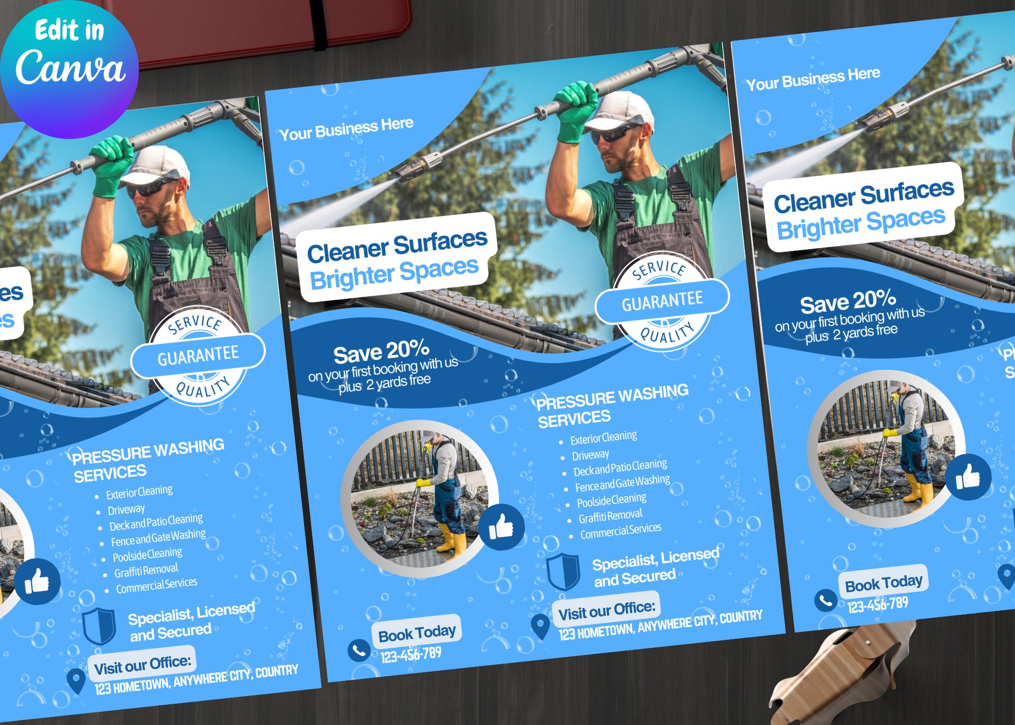 Pressure Cleaning Flyer, Power Washing Flyer, Pressure Washing Flyer ...