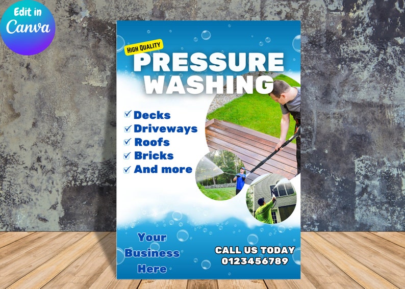 Pressure Washing Flyer Power Washing Flyer, Pressure Cleaning Flyer ...