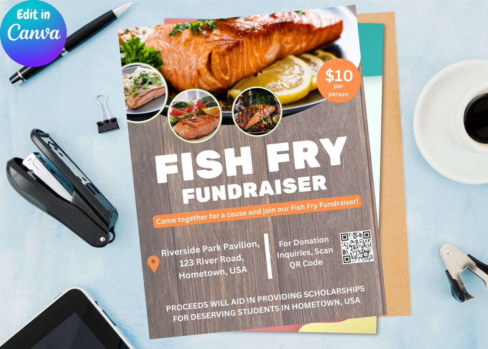 Best Fish Fry Flyer, Fish Fry Template, Fish Fry Poster, Fish Fry Party ...