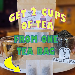 Perforated Tea Bags to Get Two Cups of Tea From One Bag- Green Premium ...